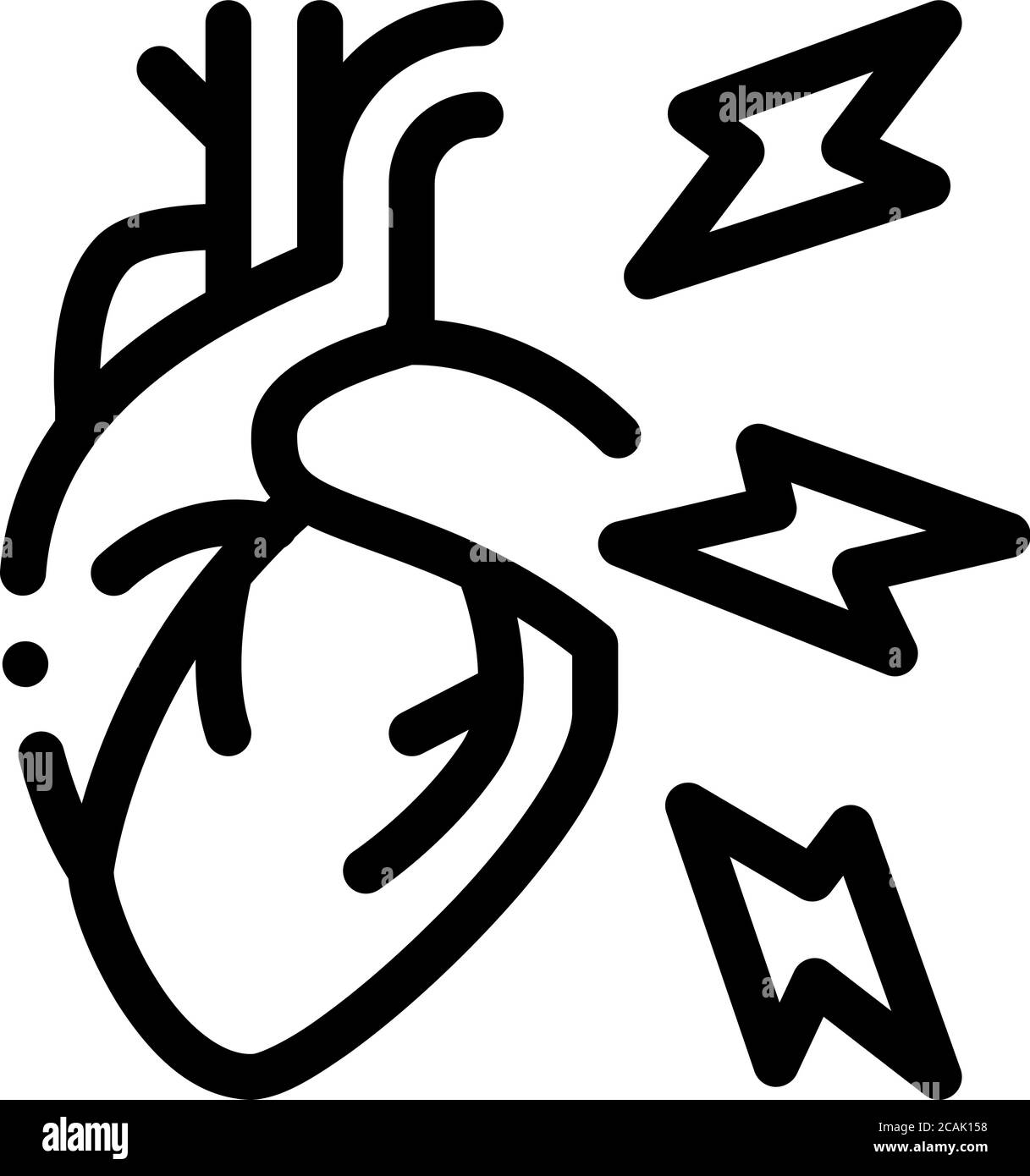 hypertension illness icon vector outline illustration Stock Vector ...