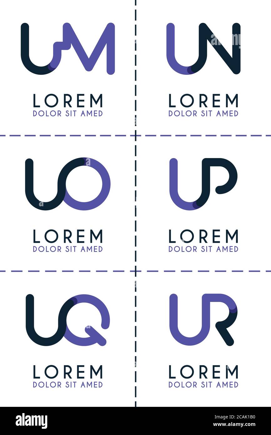 UM logo logo for business and company.UN template logo for poster. UO ...