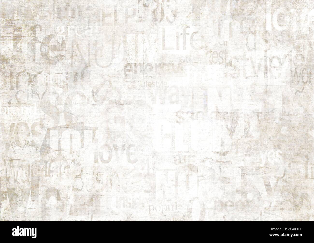Old newspaper paper grunge with letters, words texture background ...