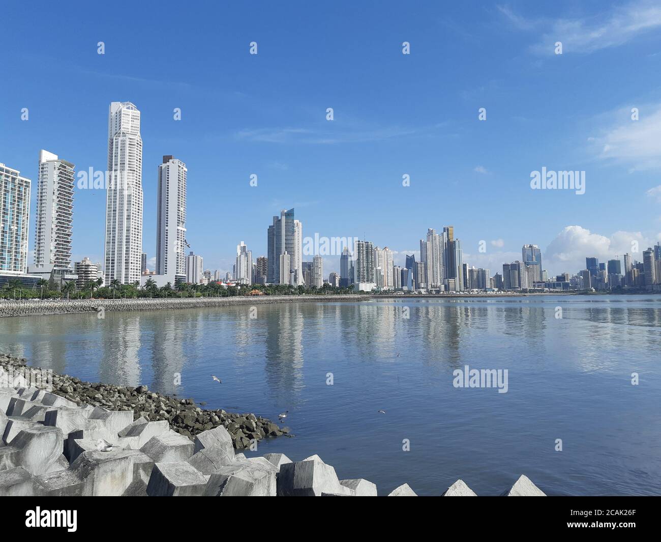 Skyline of Panama city downtown with high rise buildings Stock Photo ...