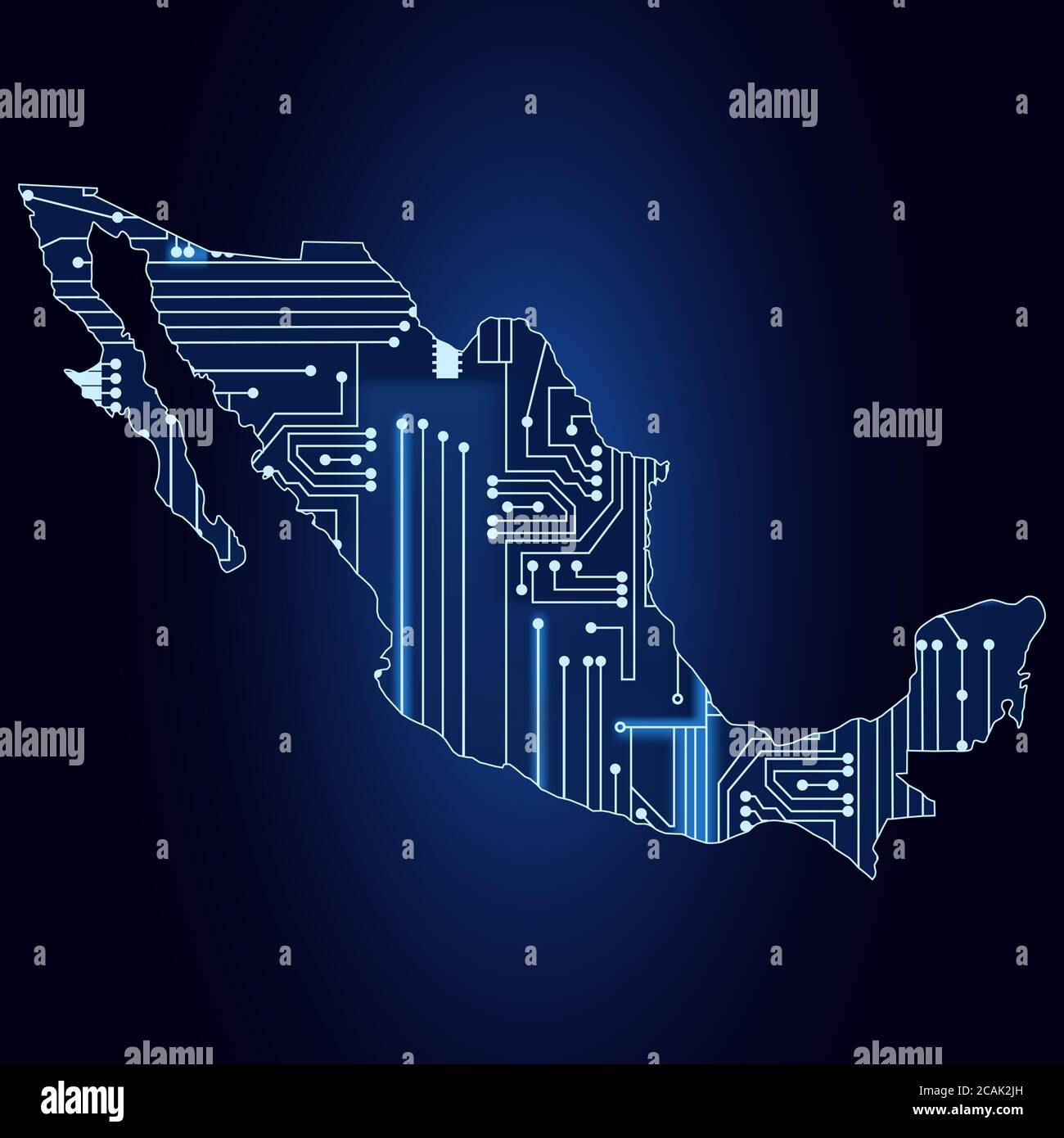 Integrated circuit mexico Stock Vector Images - Alamy