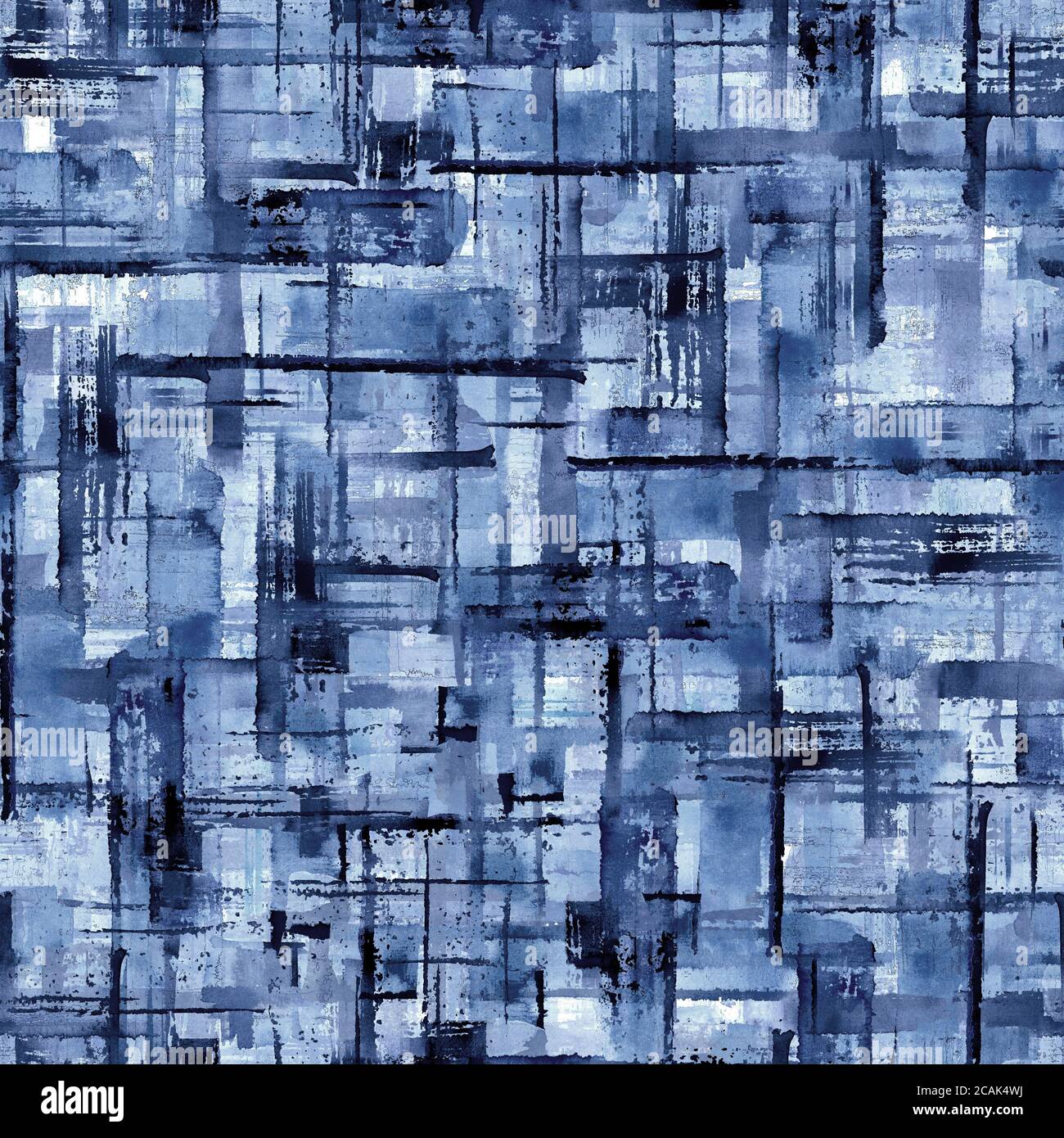 Abstract grunge cross geometric shapes contemporary art blue color ...