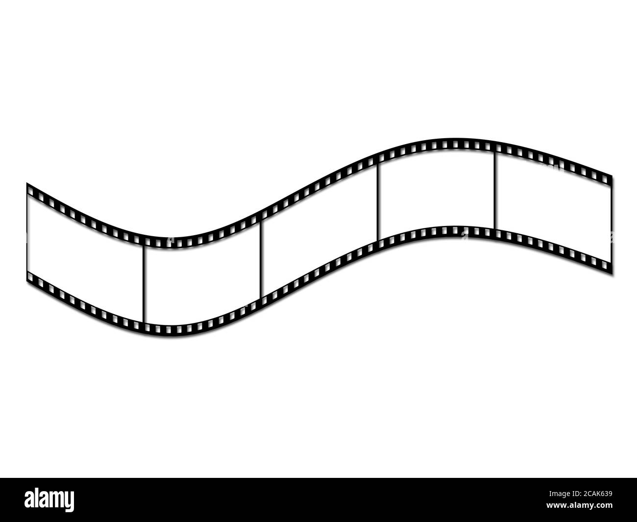 Illustration of a camera film on a white background Stock Photo - Alamy