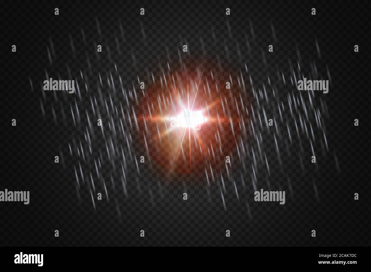Front glowing beams of the car.Vector illustration Stock Vector Image ...