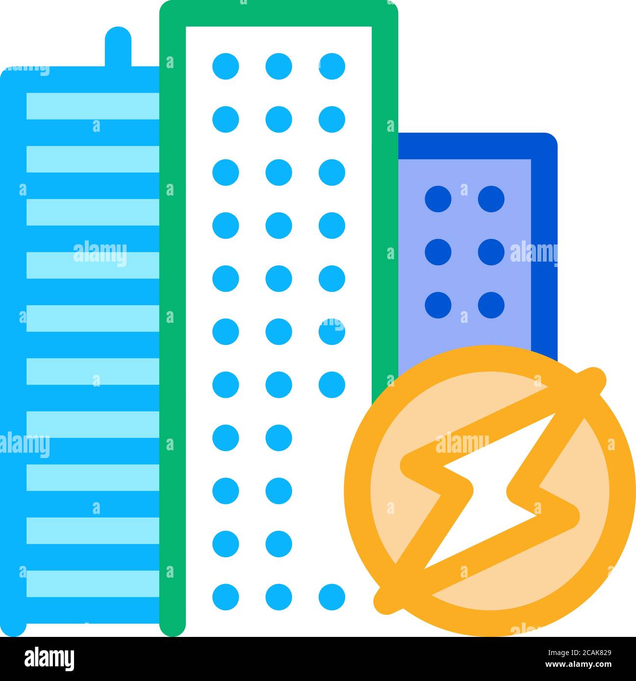 city energy icon vector outline illustration Stock Vector Image & Art ...