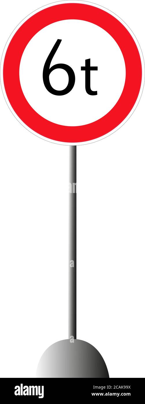 Weight limit restriction warning sign Stock Vector Images - Alamy