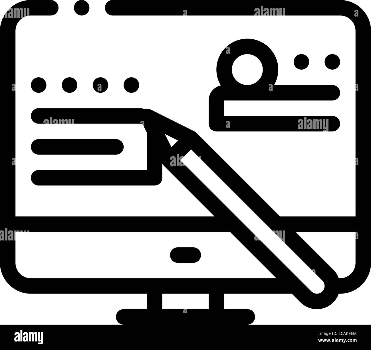 game development and design icon vector outline illustration Stock ...