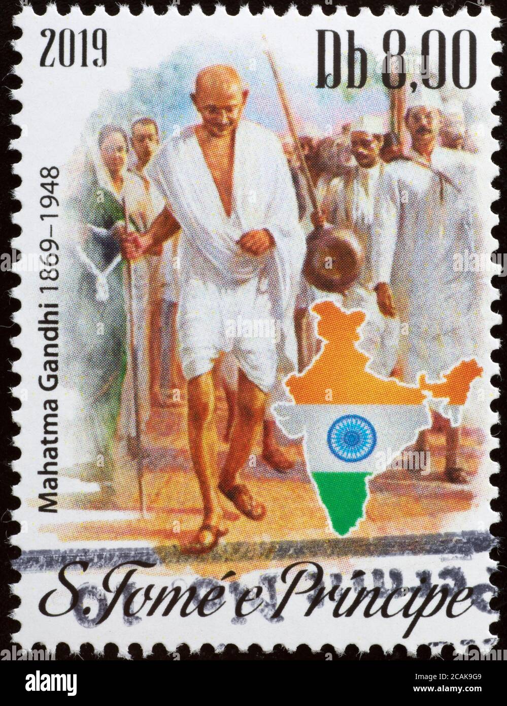 India postage stamp gandhi hi-res stock photography and images - Alamy