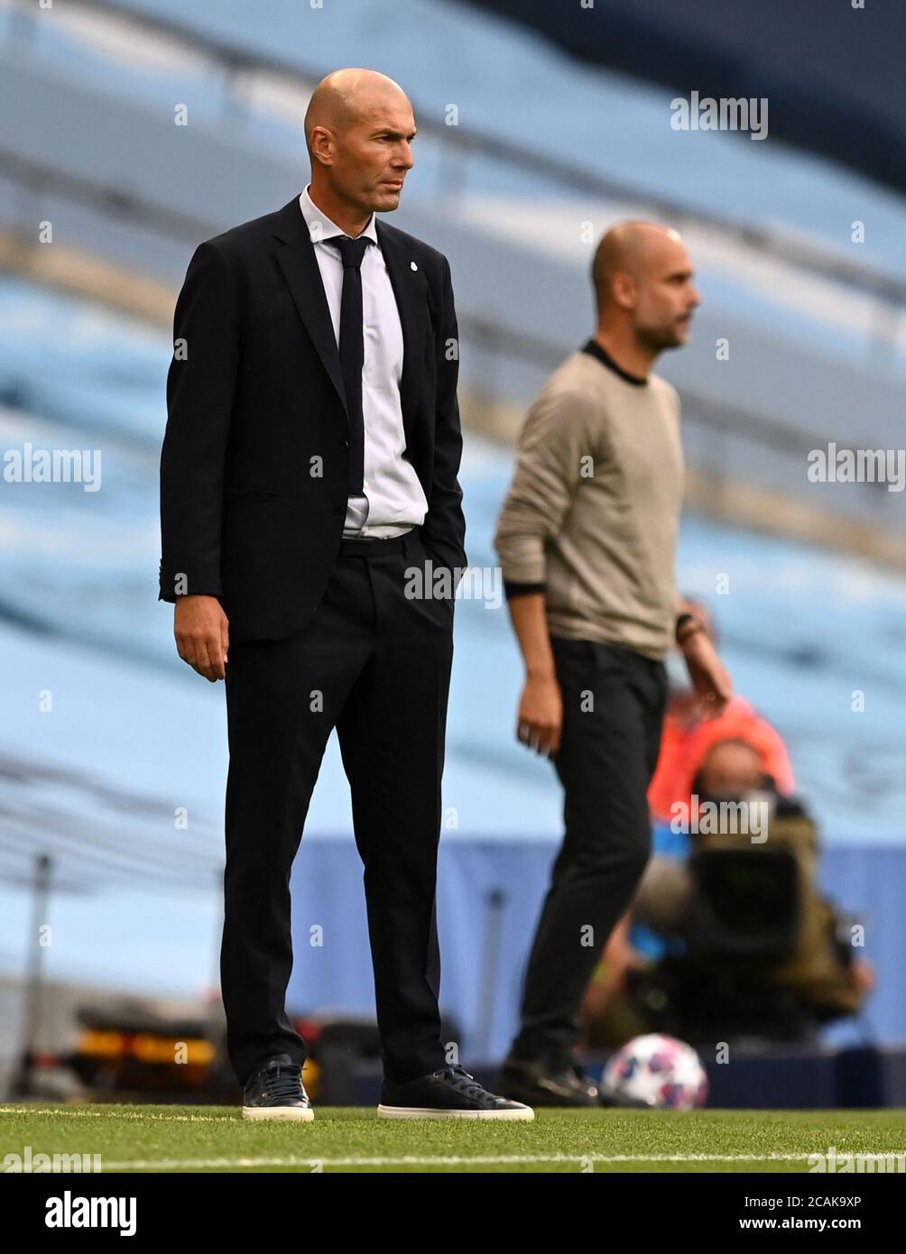 Real Madrid manager Zinedine Zidane during the UEFA Champions League ...