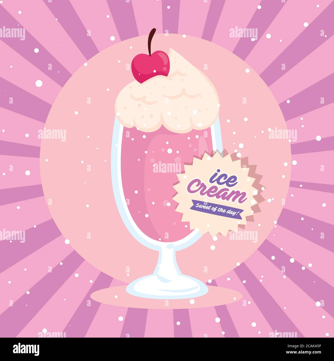 fast food poster, with sweet milkshake Stock Vector Image & Art - Alamy