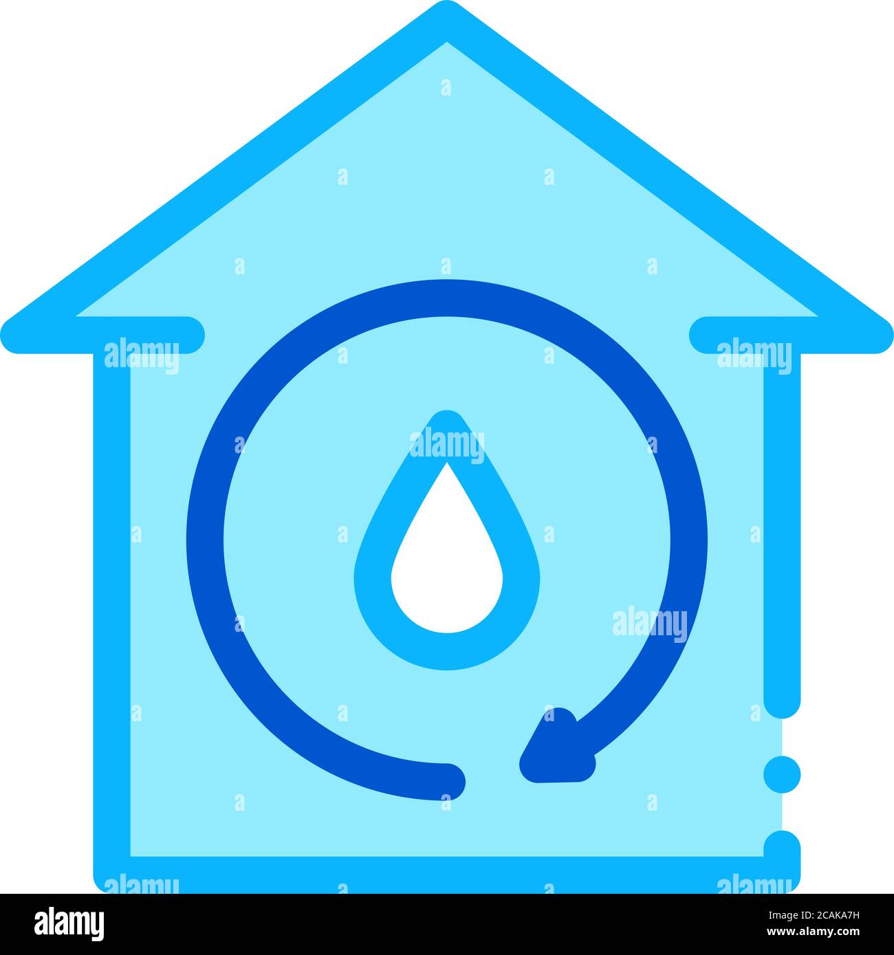 house water icon vector outline illustration Stock Vector Image & Art ...