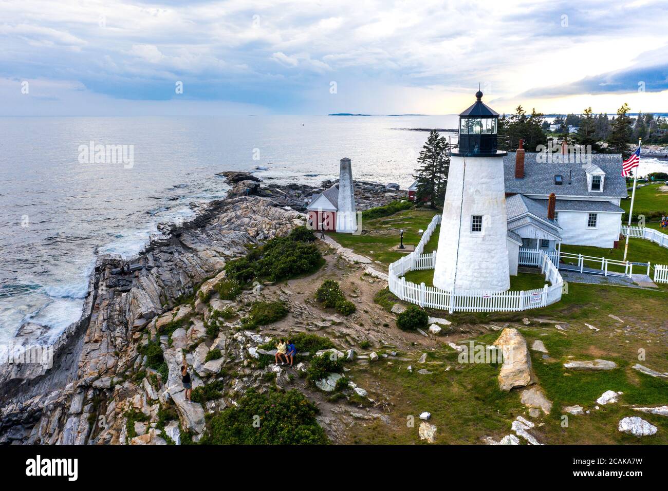 Pemaquid Point Lighthouse, Bristol, Maine, USA Stock Photo - Alamy