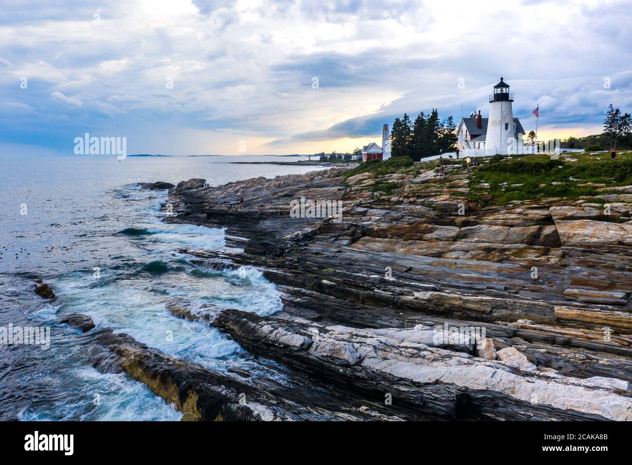 Pemaquid Point Lighthouse, Bristol, Maine, USA Stock Photo - Alamy