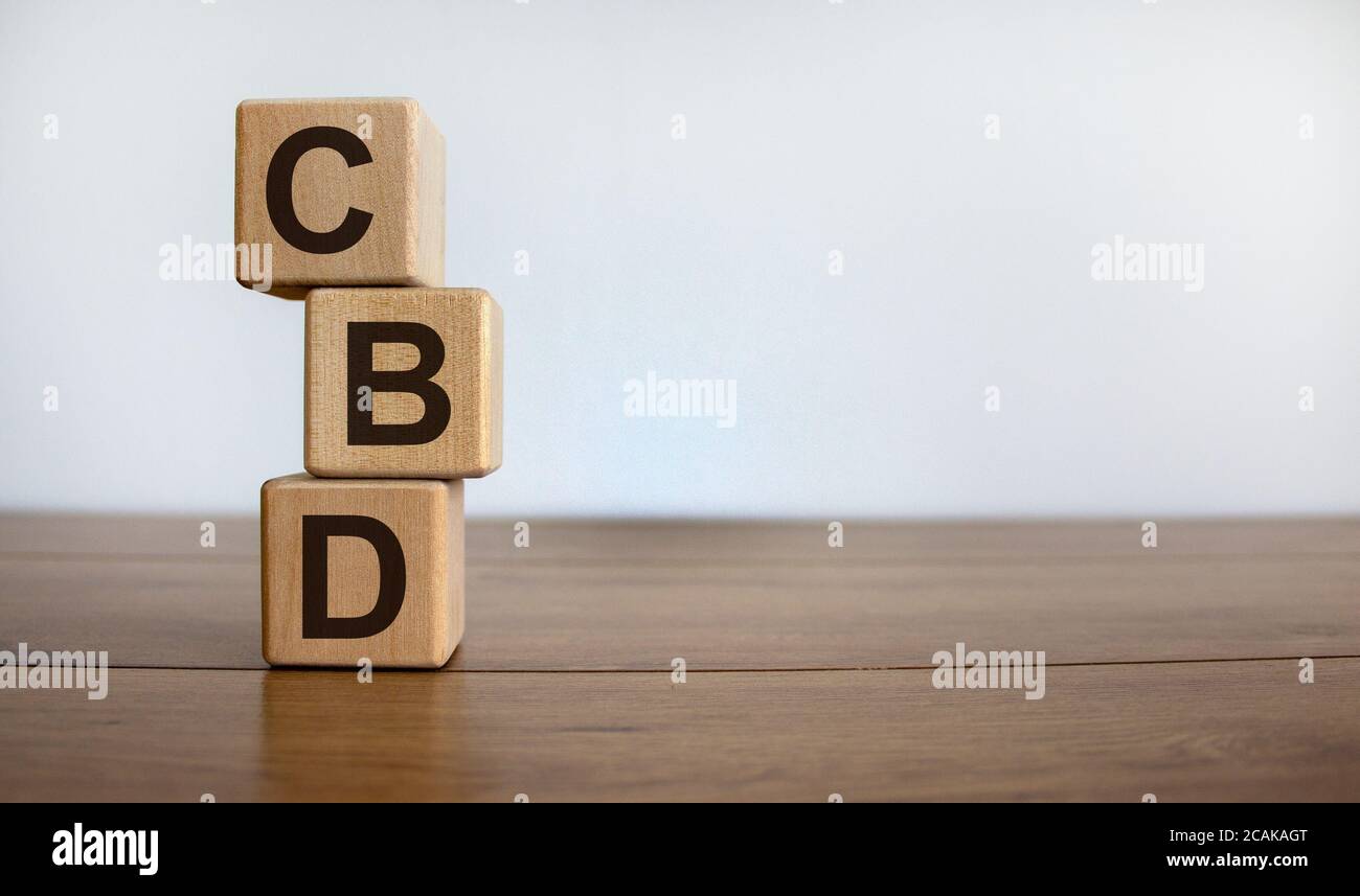 Wood blocks with acronym 'CBD' - 'customer business development' on ...