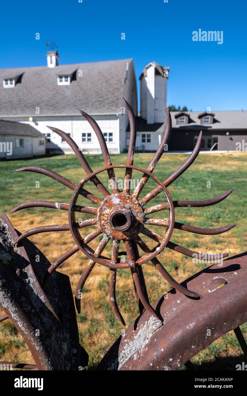 Old Wheels in the Palouse in Washington State Stock Photo - Alamy