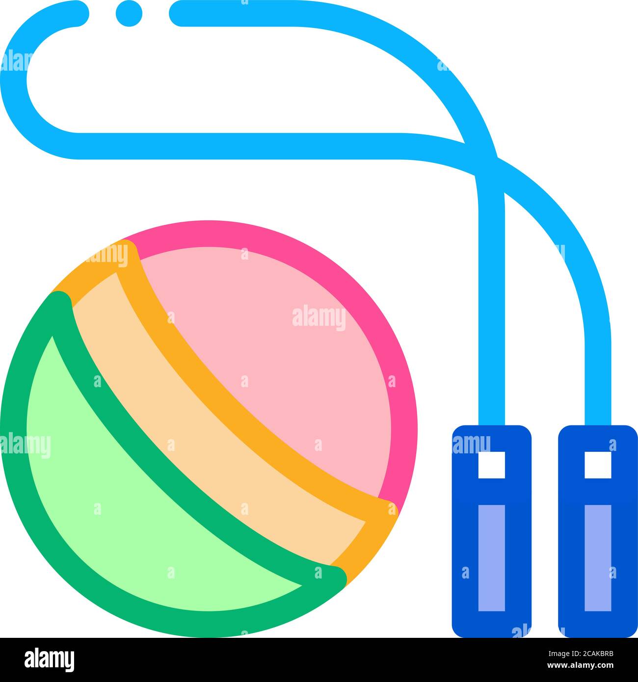 Skipping rope ball icon Cut Out Stock Images & Pictures - Alamy