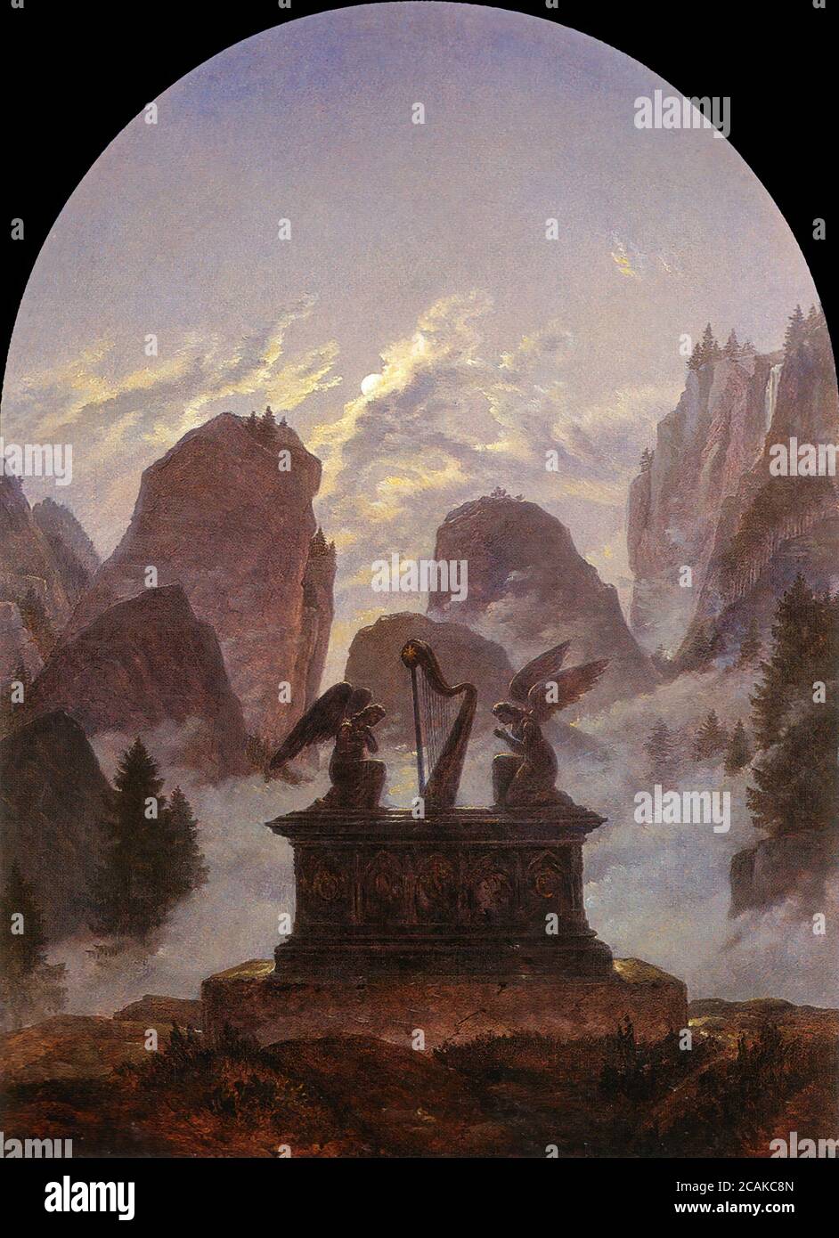 Carus Carl Gustav - the Goethe Monument - German School - 19th Century ...