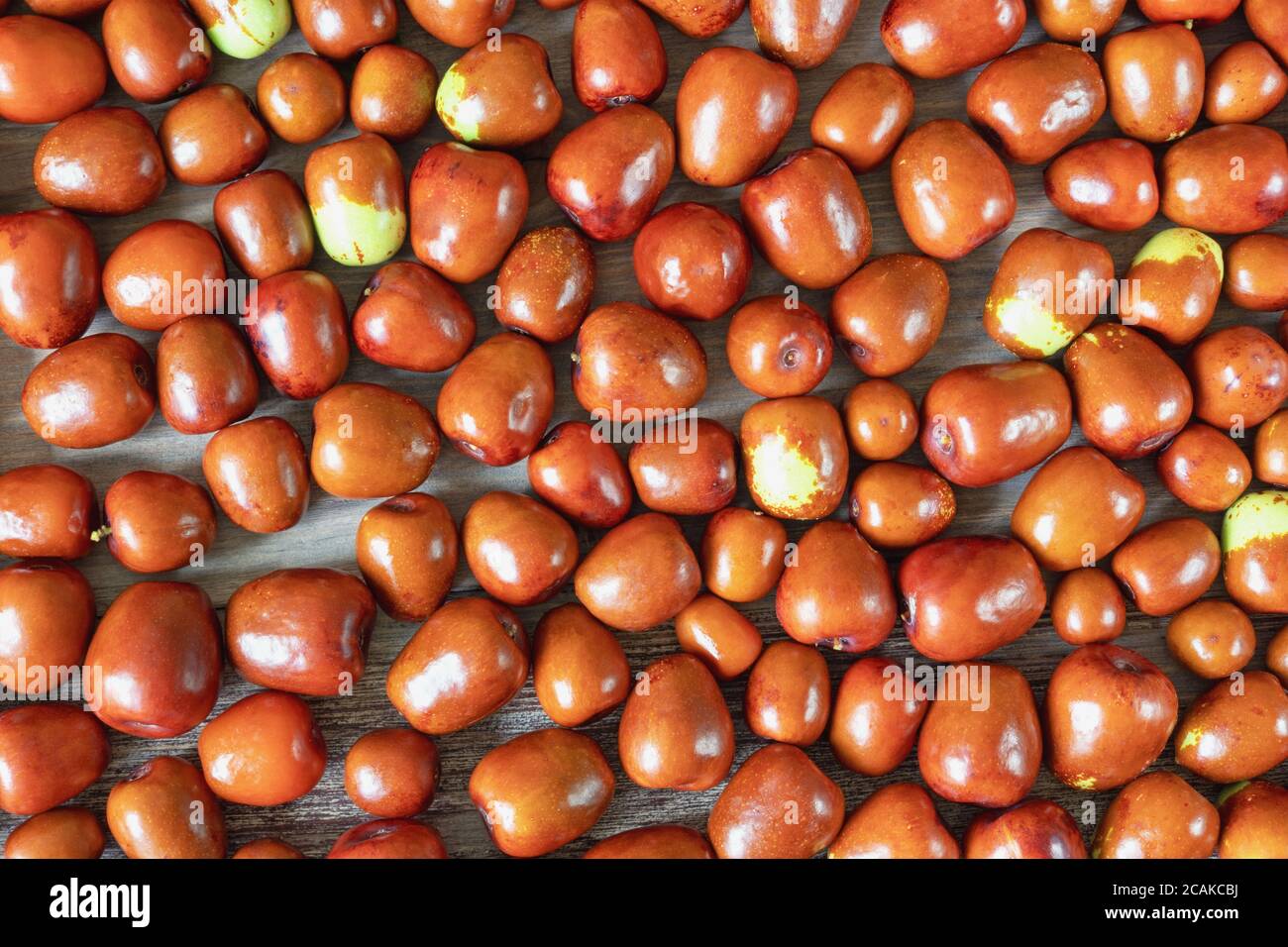Background of Jujube fruits ( red date, Chinese date, Ziziphus jujuba ...