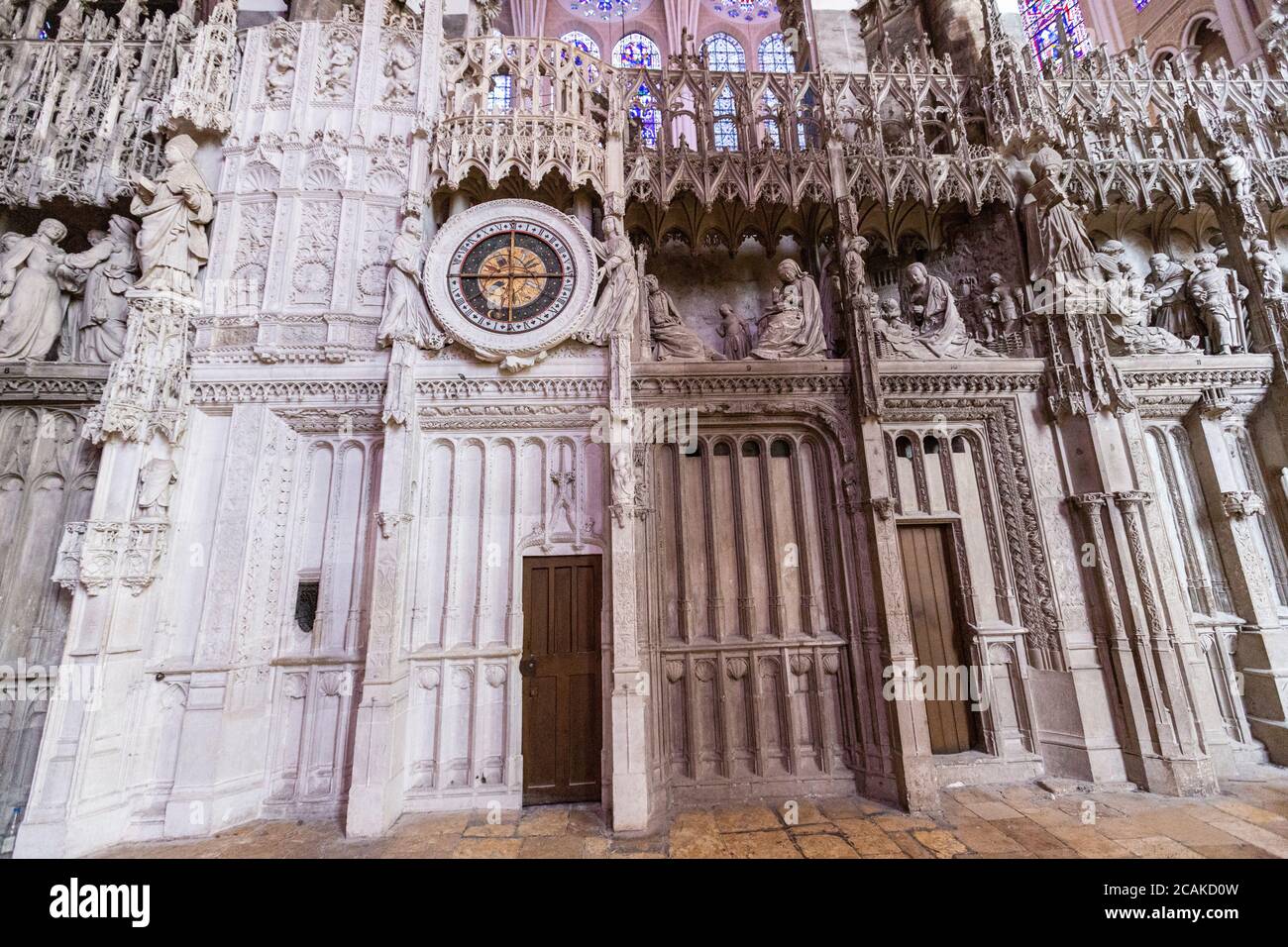 Astronomical clock in the choir screen , Choir wall , Cathedral of Our ...