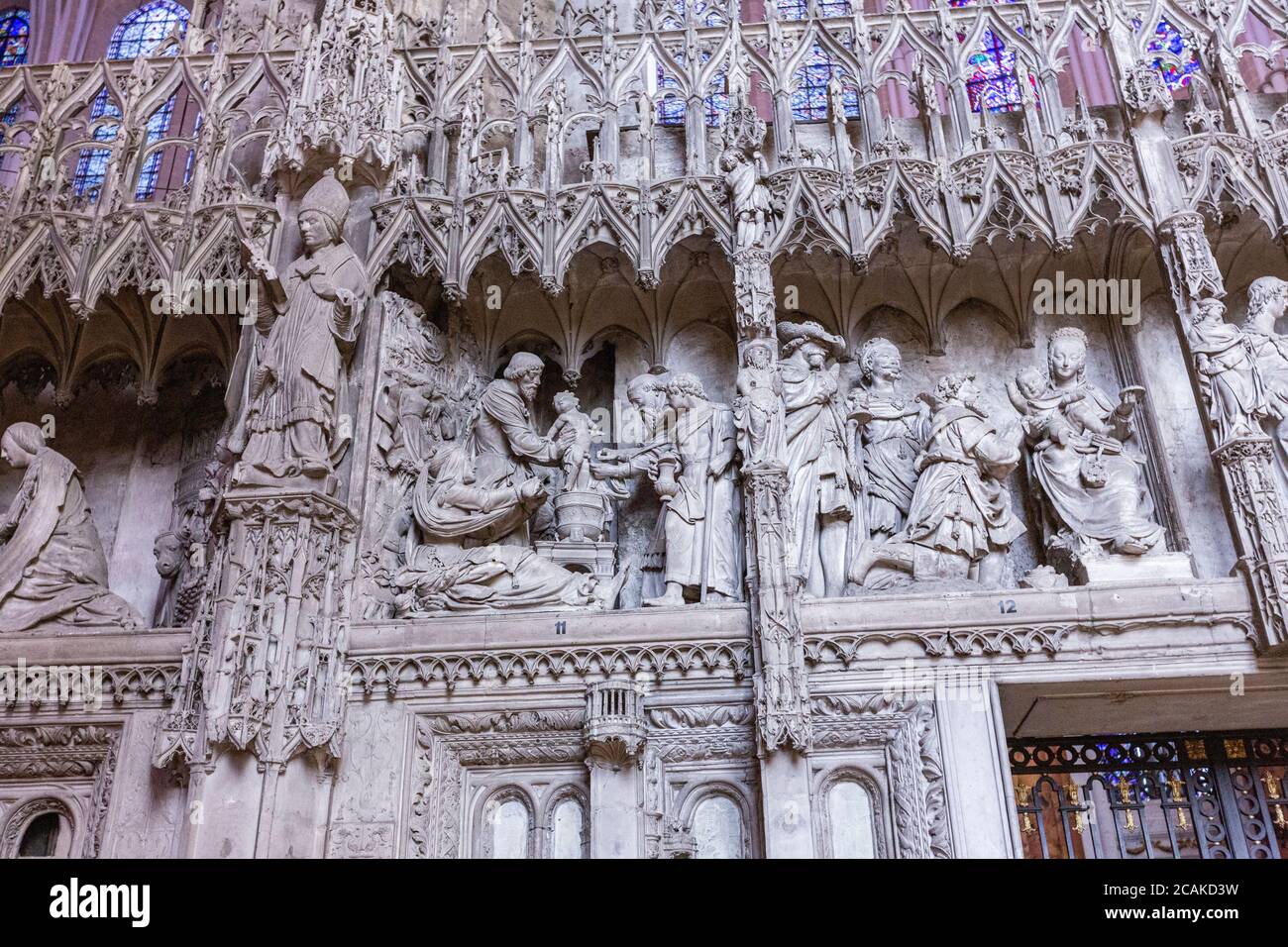 Circumcision of Jesus and Adoration of the Magi, Sculpture on the choir ...