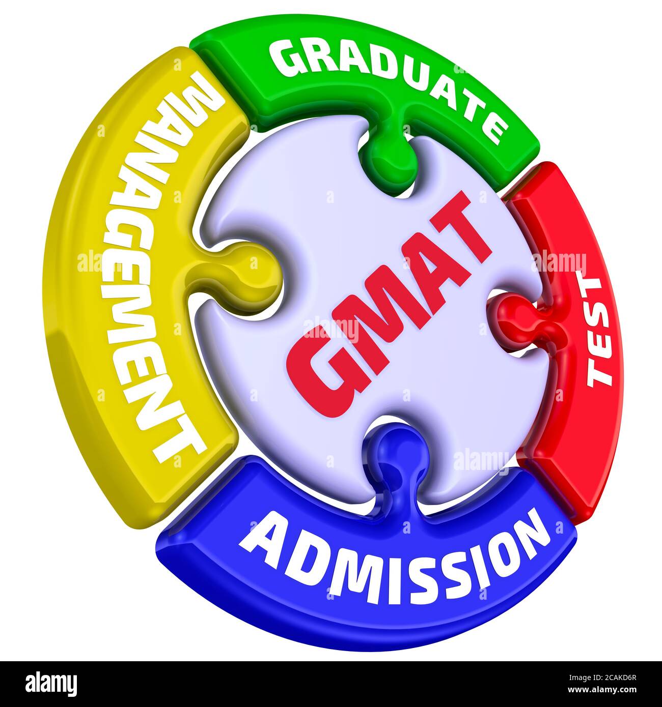 GMAT. The inscription GMAT. Graduate Management Admission Test on the ...