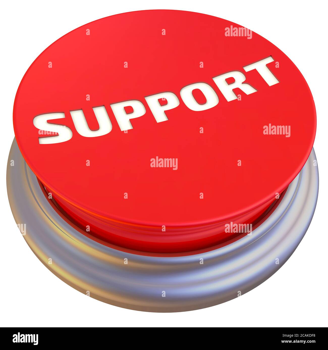 Button with the word SUPPORT. Round red button with the word SUPPORT ...
