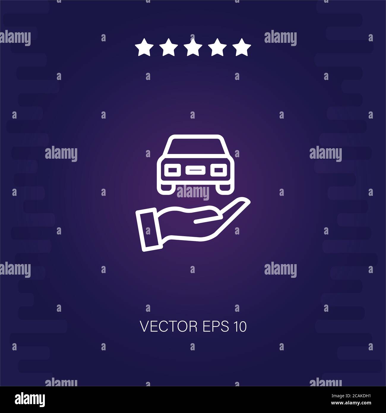 car insurance vector icon modern illustration Stock Vector Image & Art ...