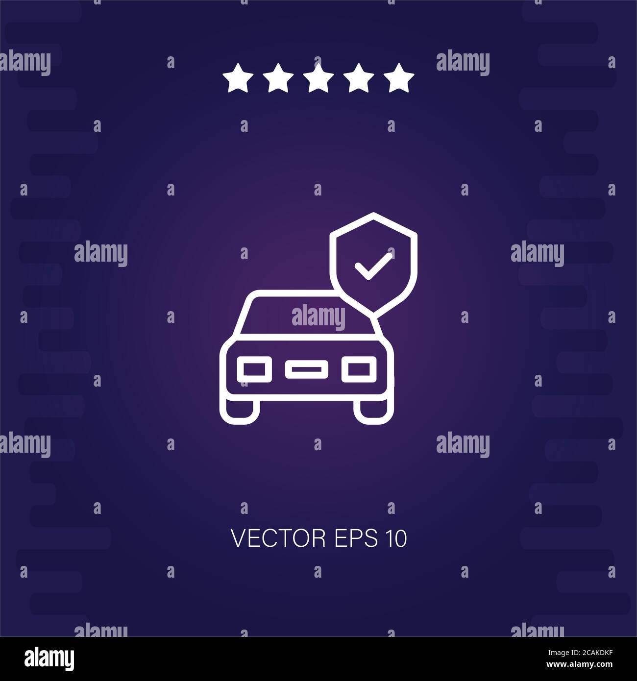 car insurance vector icon modern illustration Stock Vector Image & Art ...