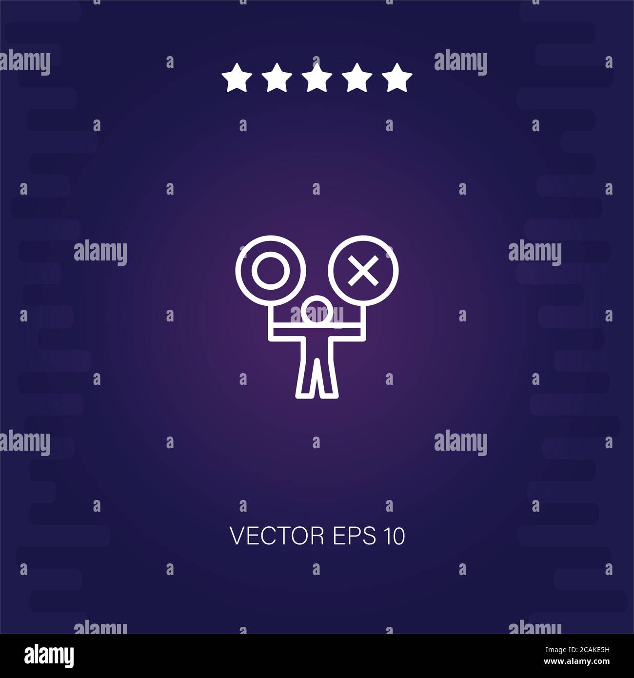 decision making vector icon modern illustration Stock Vector Image ...