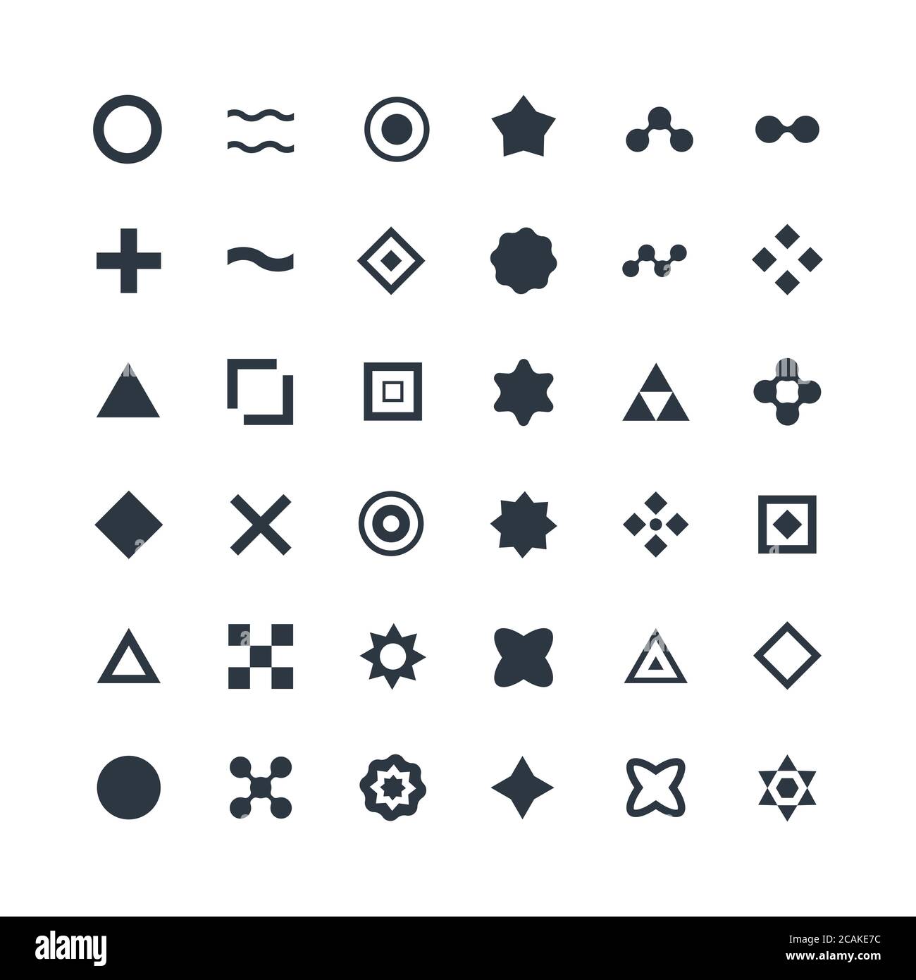 Universal unique Icons For Web and Mobile. Black and white style ...