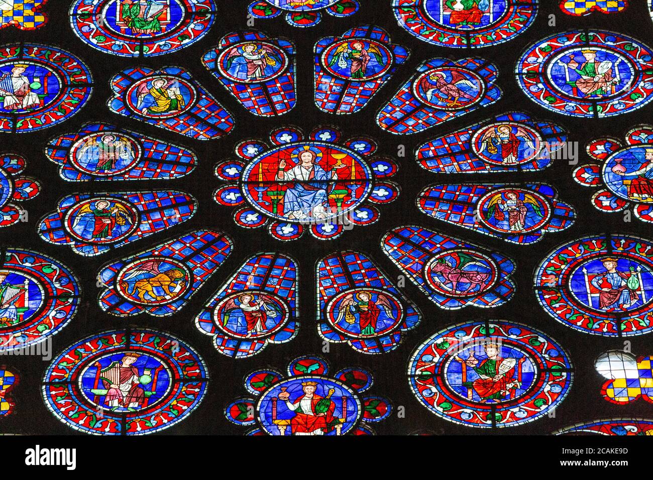 Chartres Cathedral Stained Glass Rose Window