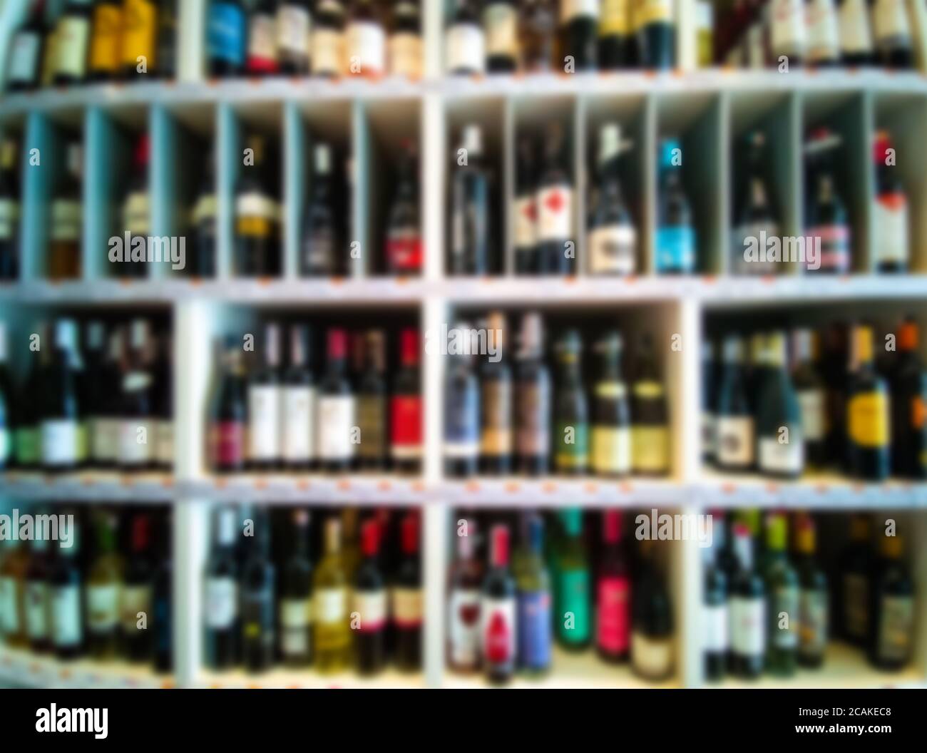 Alcohol showcase blurred background. Blurred abstract background of ...