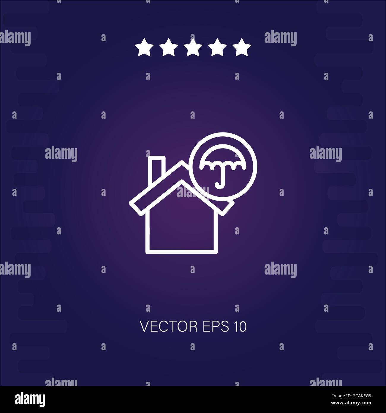 home insurance vector icon modern illustration Stock Vector Image & Art ...