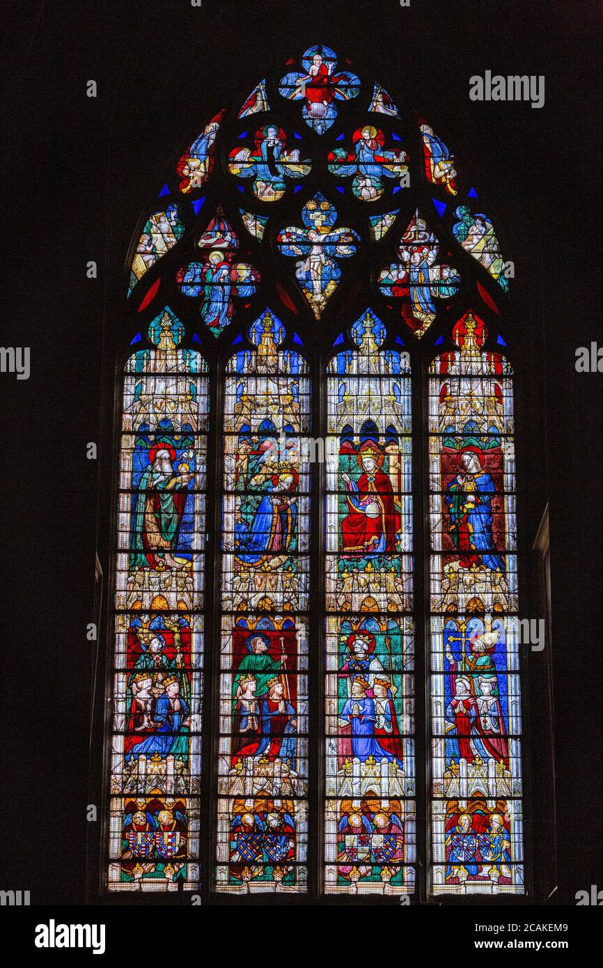 Window of the Vendôme Chapel,, Stained glass window in Cathedral of Our ...