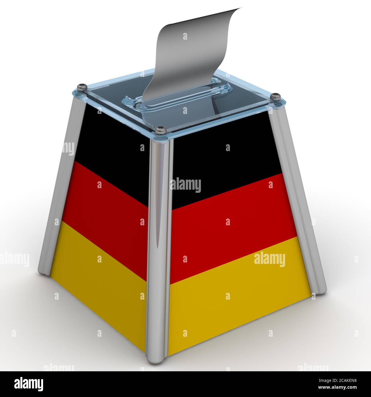The ballot box with the flag of Germany. Ballot box to vote with the ...