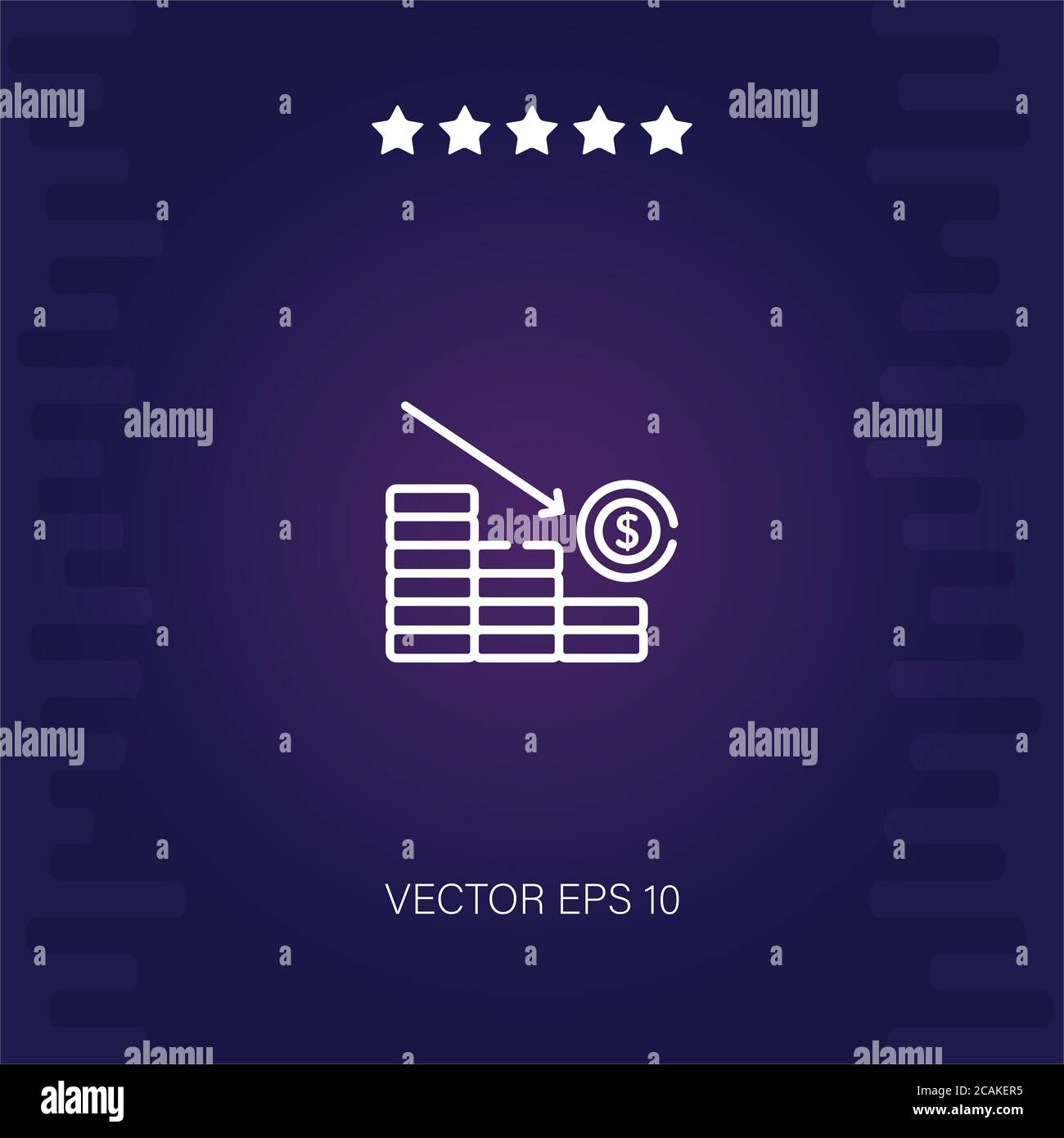 loss vector icon modern illustration Stock Vector Image & Art - Alamy