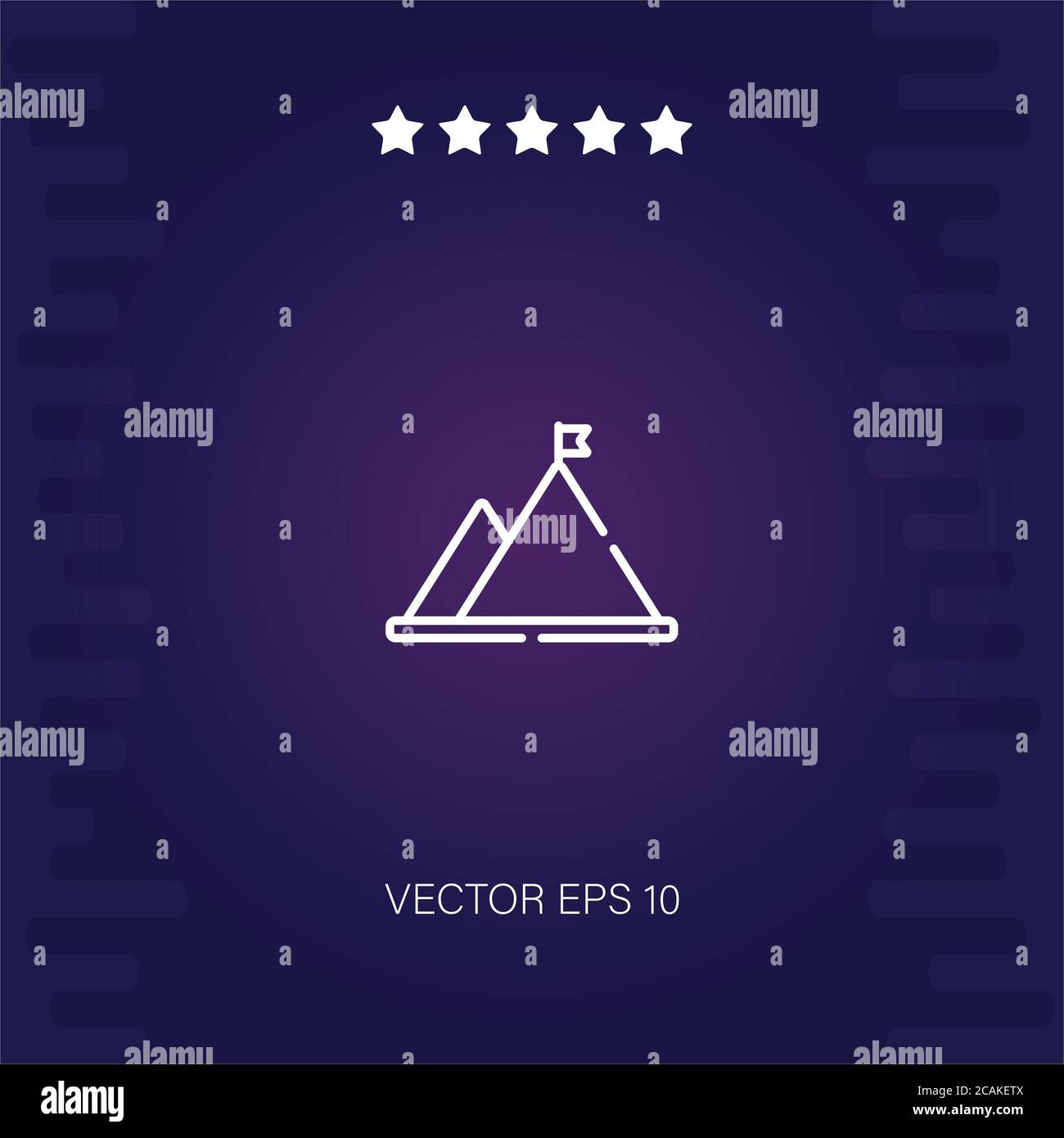 mountain vector icon modern illustration Stock Vector Image & Art - Alamy