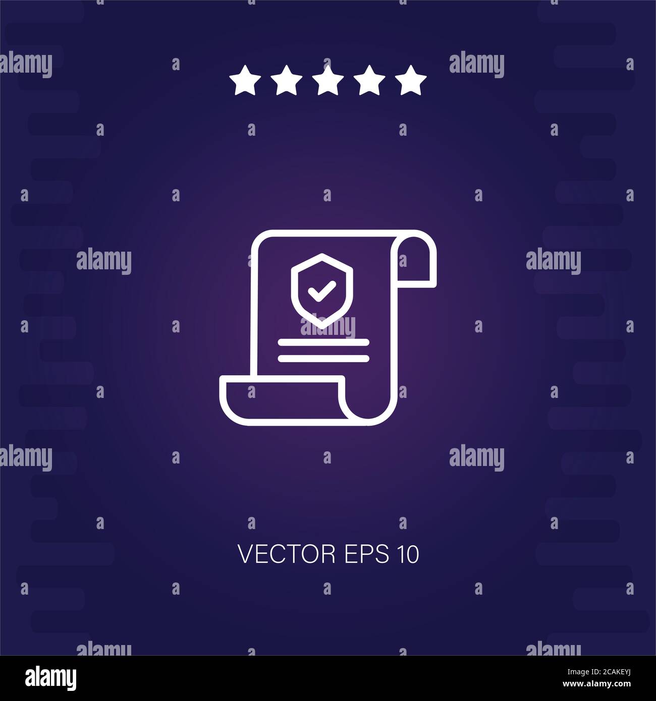 policy vector icon modern illustration Stock Vector Image & Art - Alamy