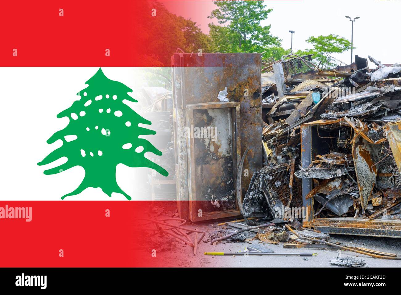 Lebanon explosion blast beirut hi-res stock photography and images - Alamy