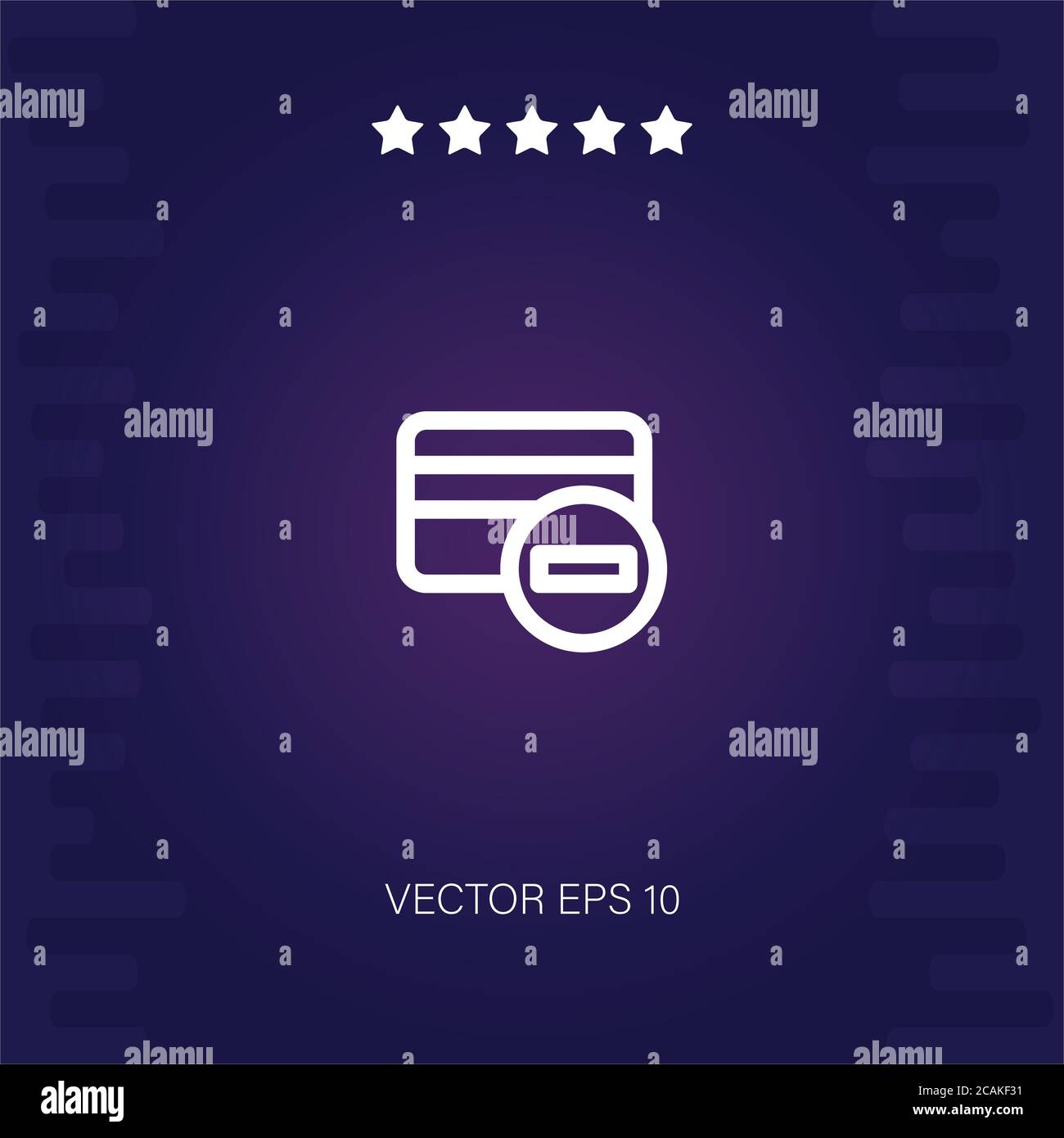 block credit card vector icon modern illustration Stock Vector Image ...