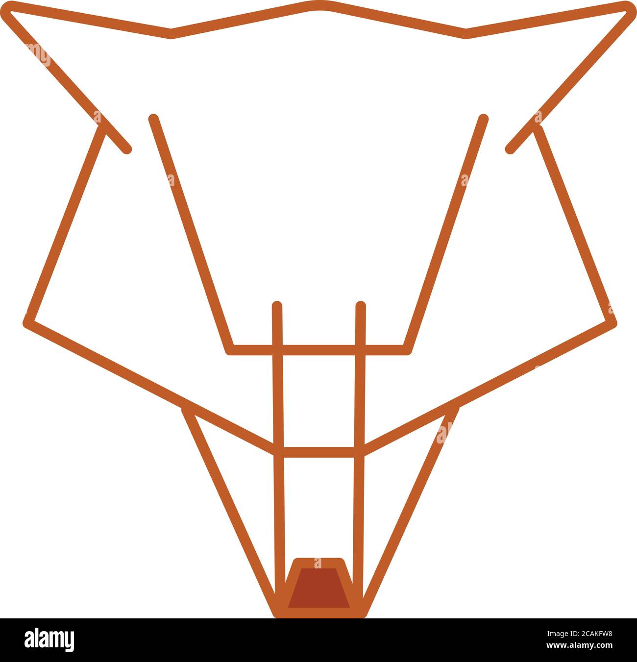 fox head line art drawing Stock Vector Image & Art - Alamy
