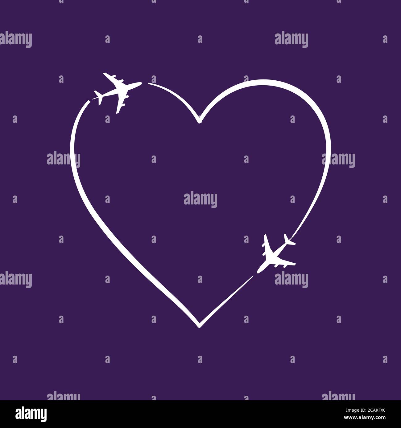 Airplane flying jet stream Stock Vector Images - Alamy