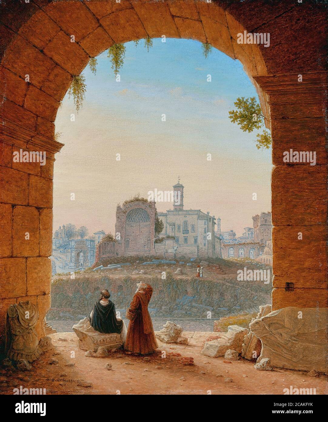 Brucke Johann Wilhelm - View of the Forum Romanum Seen from the ...