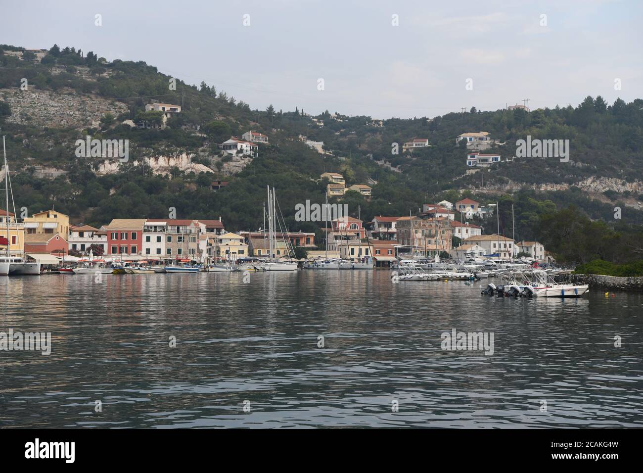 Gaios Harbour, Gaios Town, Paxos, Greece Stock Photo - Alamy
