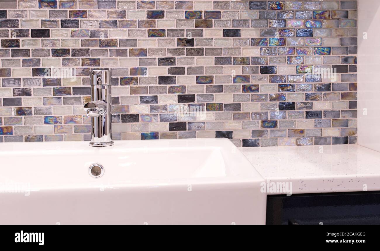 New chrome tap example Stock Photo - Alamy