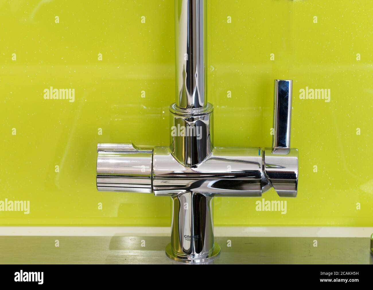 New chrome tap example Stock Photo - Alamy