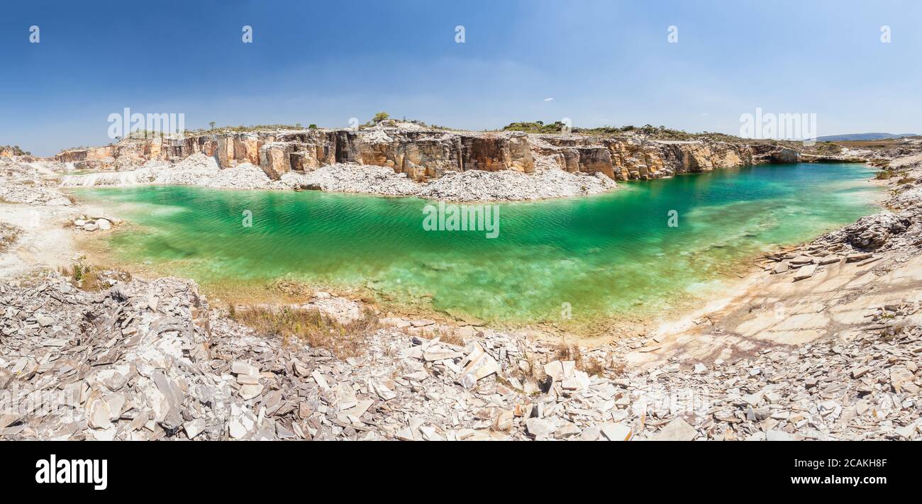 Blue Lagoon Quarry at Serra da Canastra National Park - Minas Gerais ...