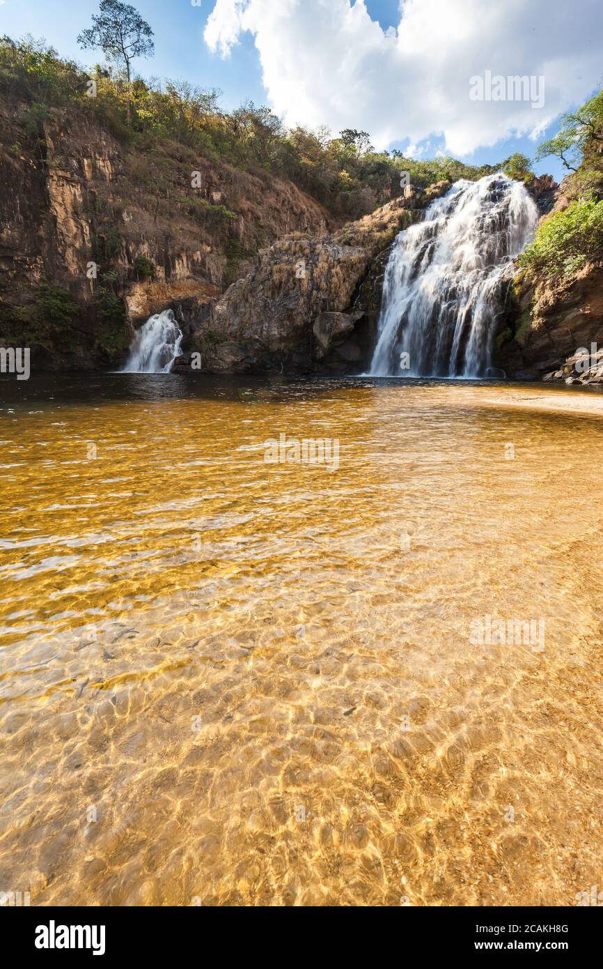 'Maria Augusta" waterfall at Sao Joao Batista do Gloria, Minas Gerais ...