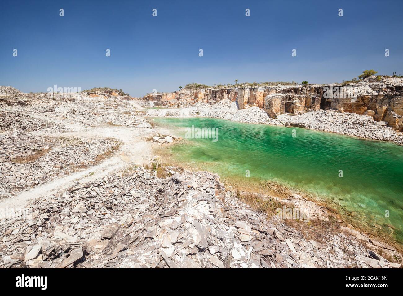 Blue Lagoon Quarry at Serra da Canastra National Park - Minas Gerais ...