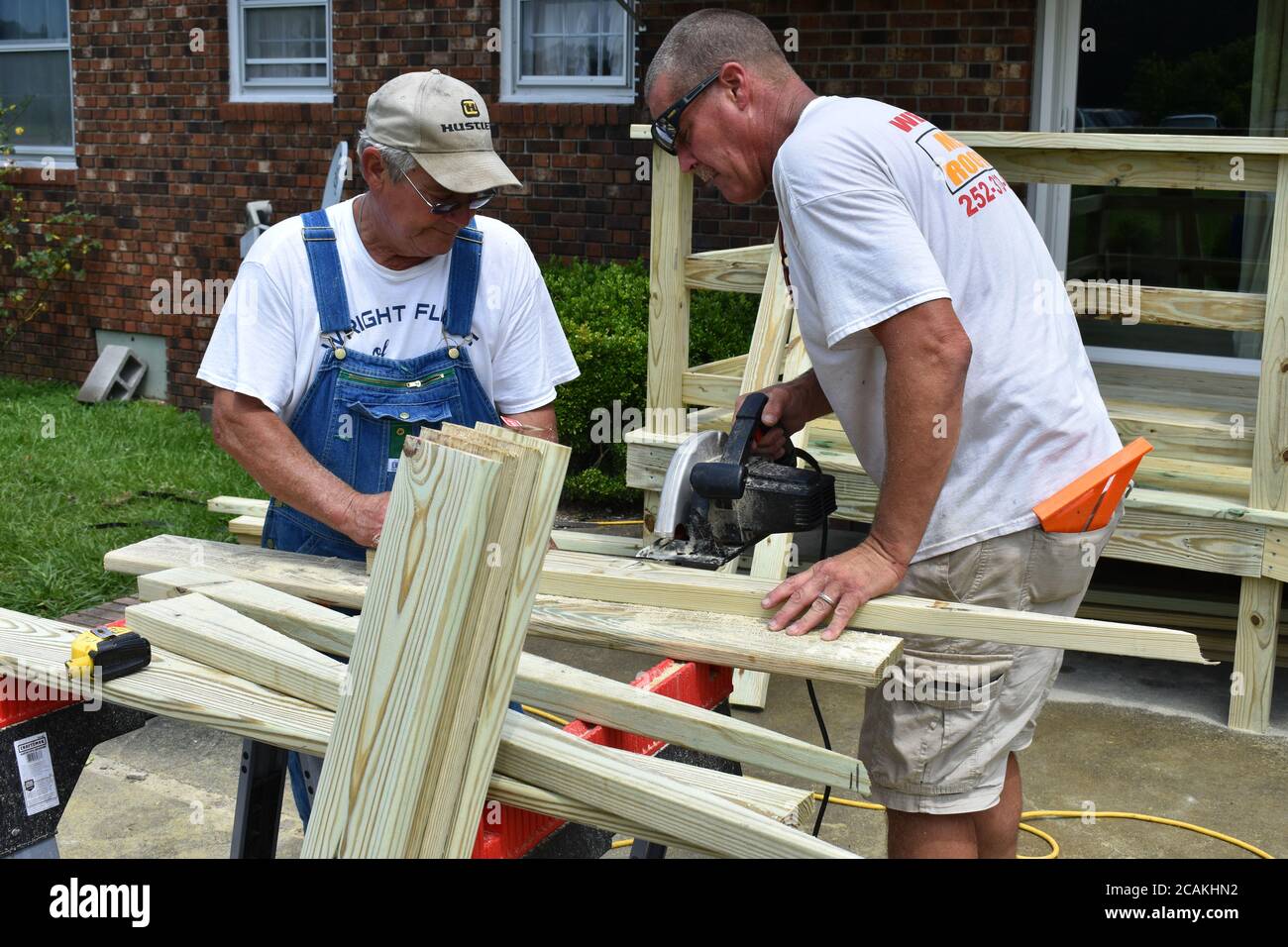 Construction of a Handicap Ramp to make the home wheelchair accessible ...